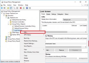 Enabling Lock Screen after Inactivity Using GPO