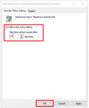 Enabling Lock Screen after Inactivity Using GPO