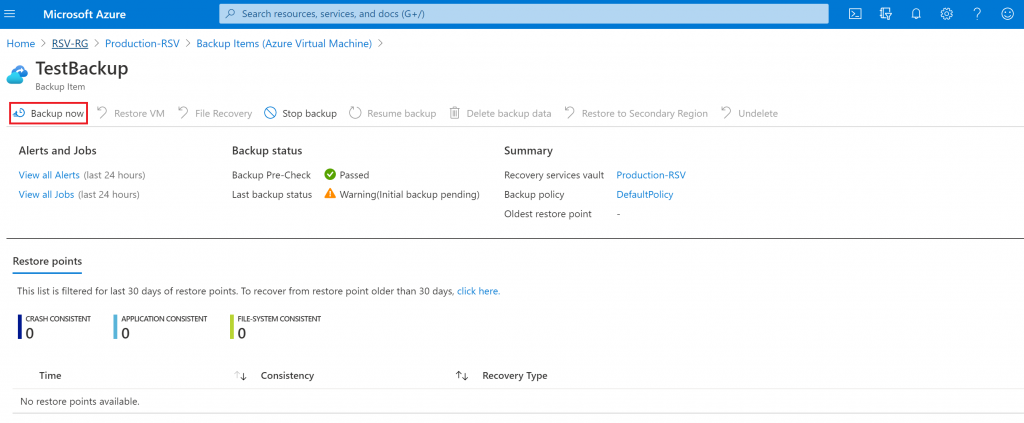How to Backup & Restore Azure Virtual Machines