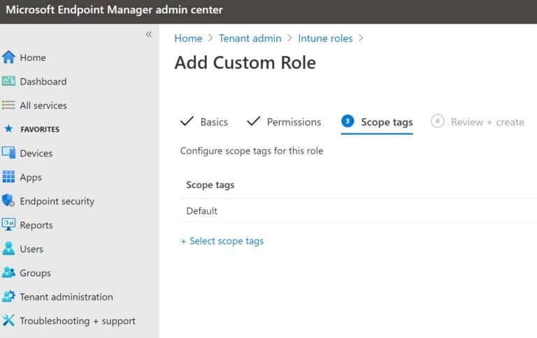 How to Create a Custom Role in Intune