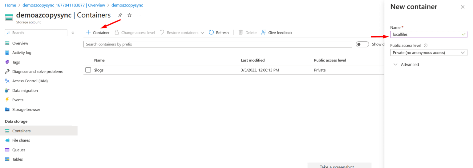 Step By Step Guide to Setup AZCOPY Sync